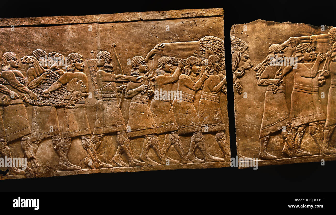 King Assurbanipal - Return from Lion the Hunt North Palace of Nineveh ...