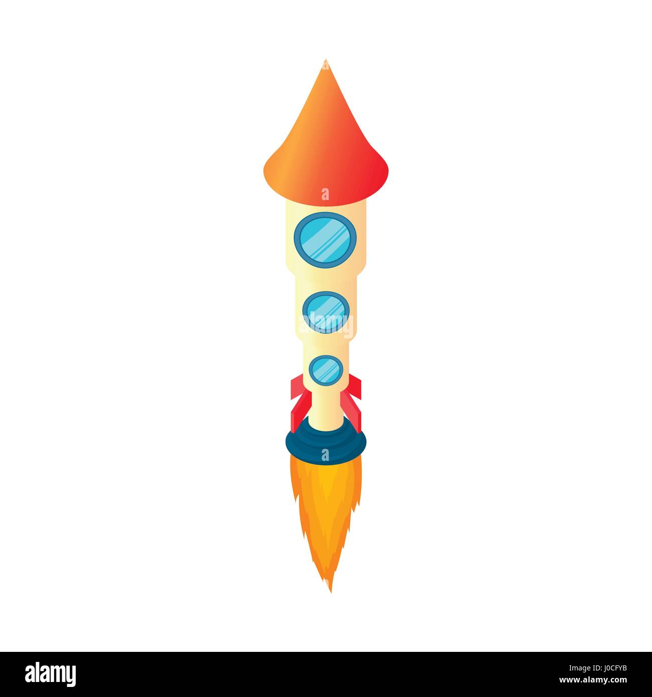 Rocket icon, cartoon style Stock Vector Image & Art - Alamy