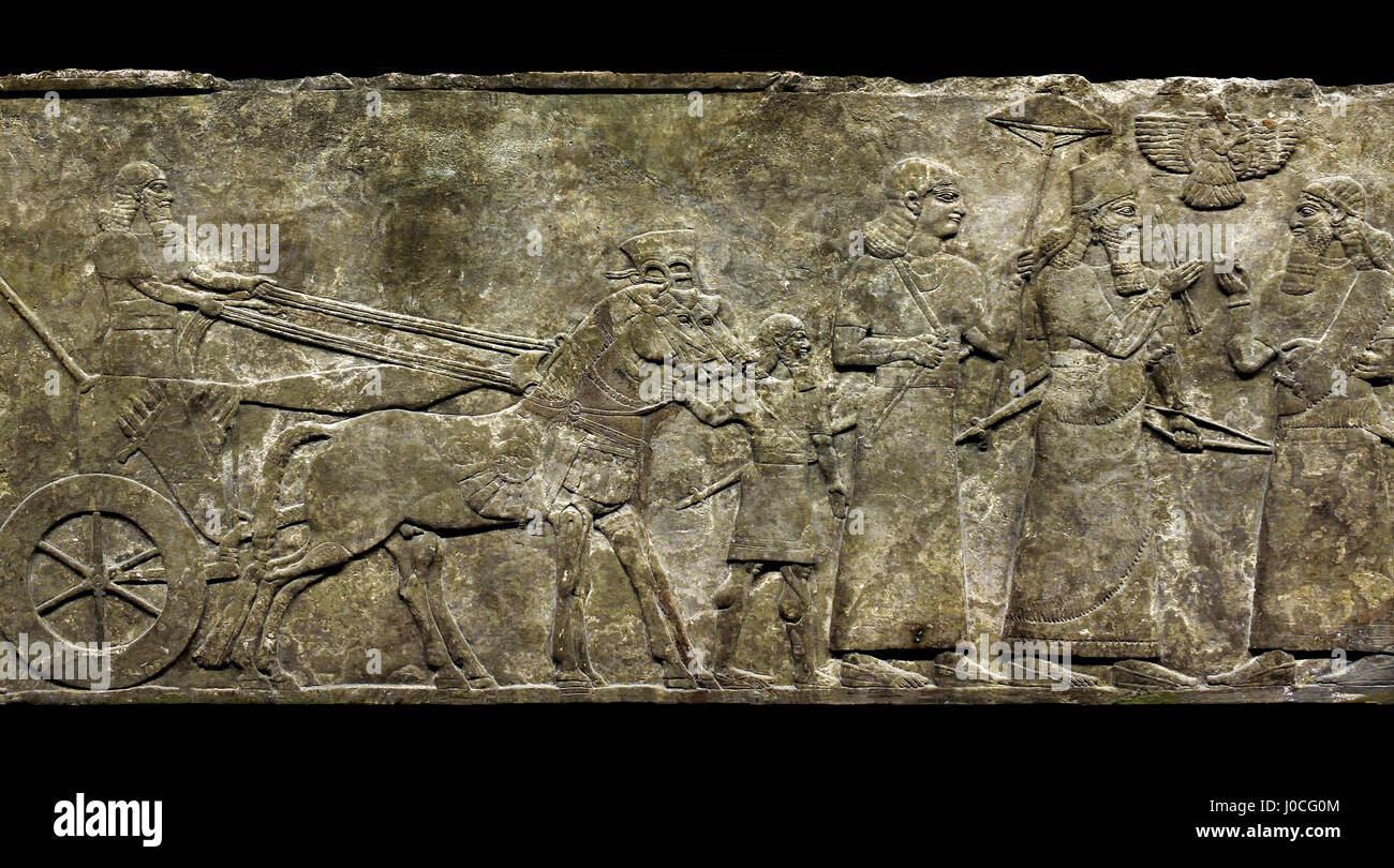 Ashurnasirpal ii nimrud 883 859 b c mesopotamia iraq hi-res stock ...