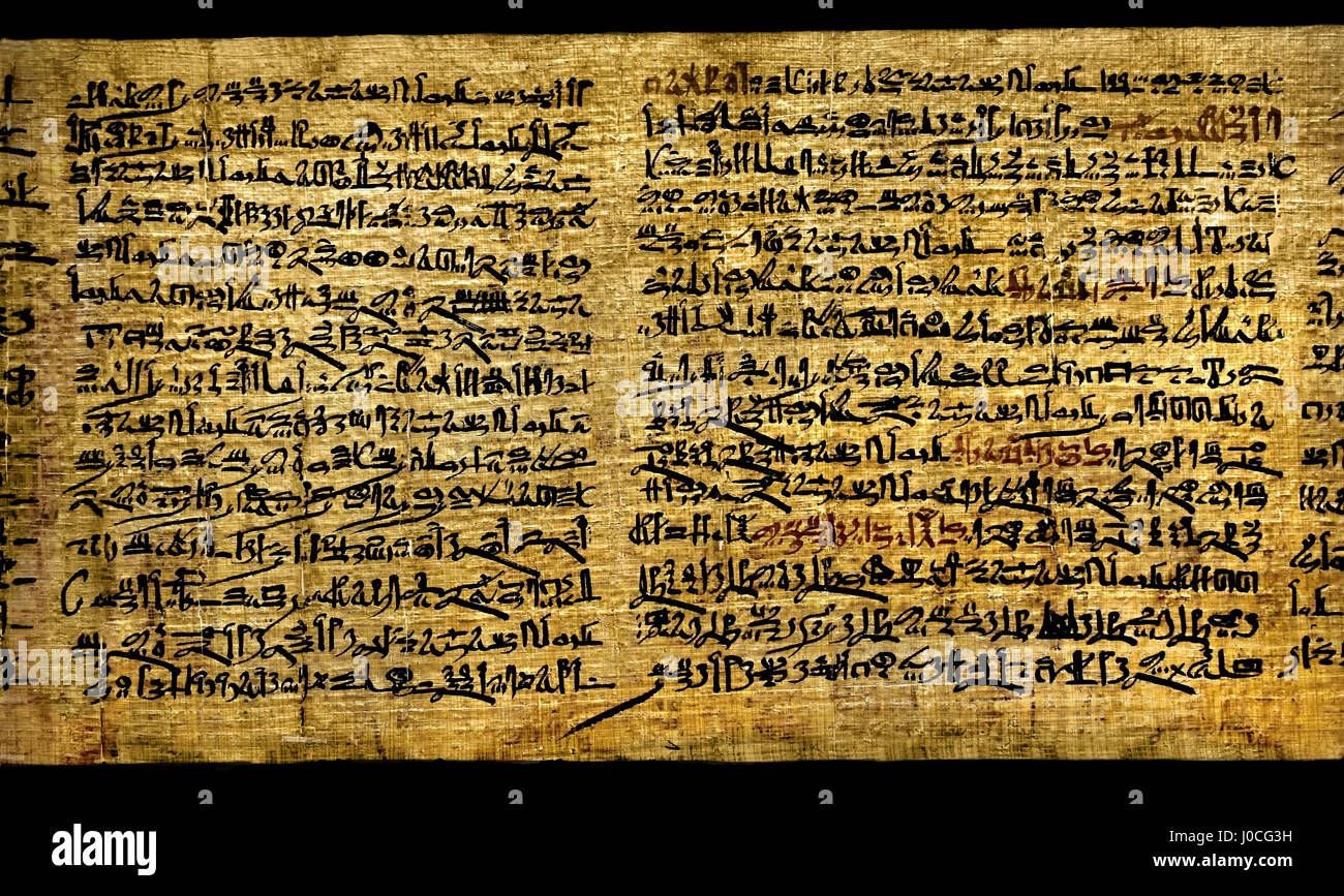 Egyptian hieroglyphics and papyrus hi-res stock photography and images ...