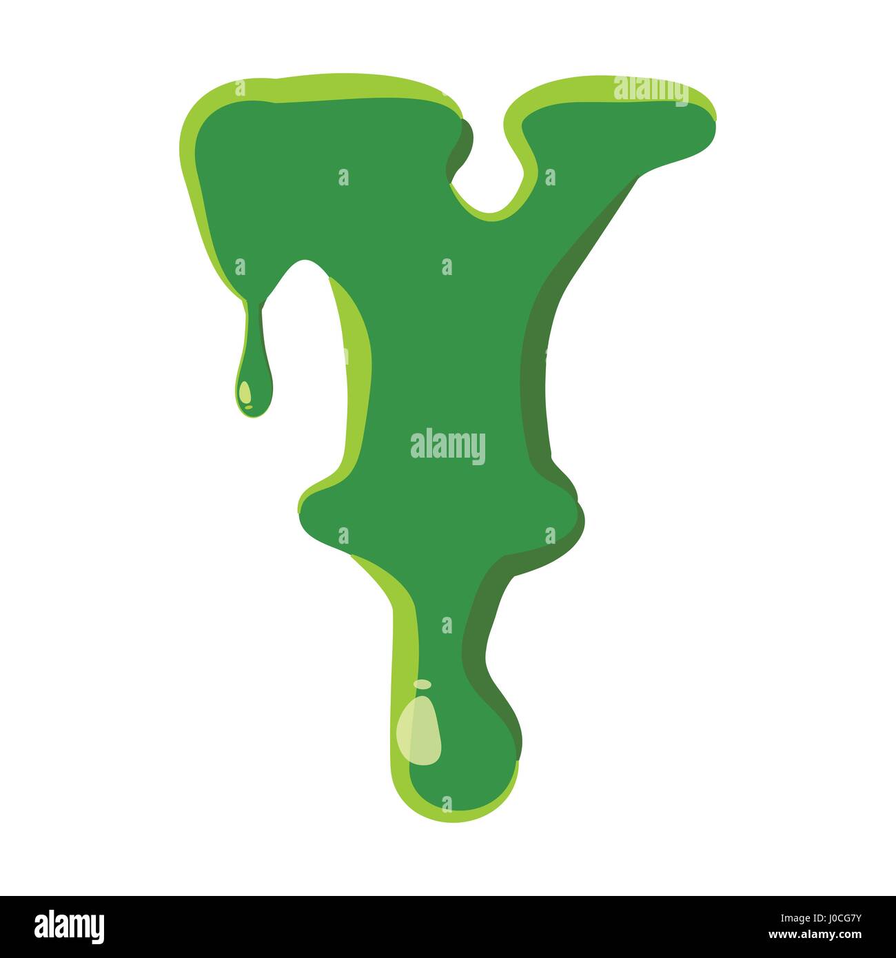 Letter Y made of green slime Stock Vector Image & Art - Alamy