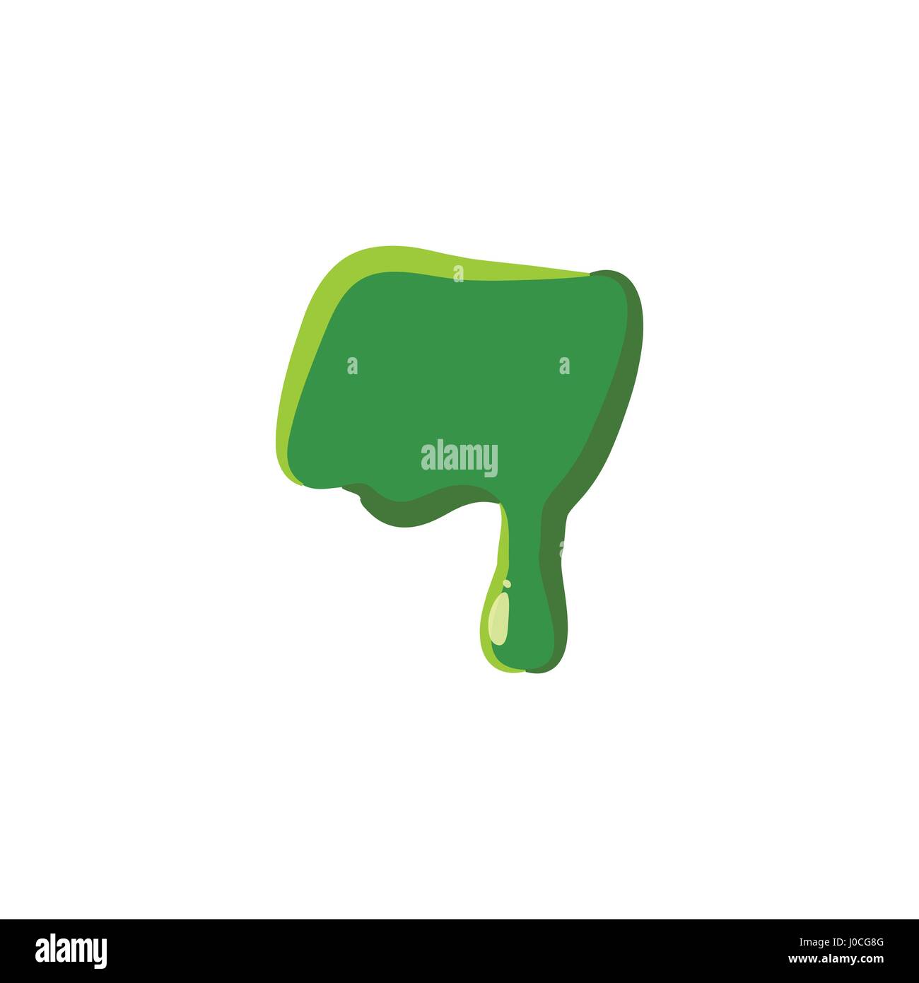 Punctuation mark dash made of green slime Stock Vector Image & Art - Alamy