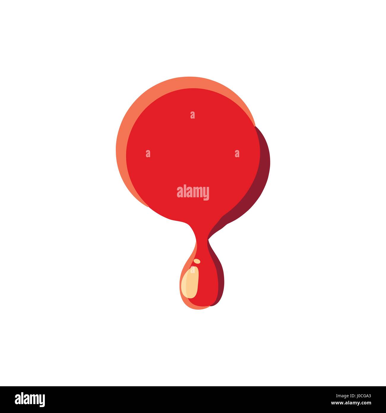 Dot punctuation mark isolated on white background Stock Vector Image ...