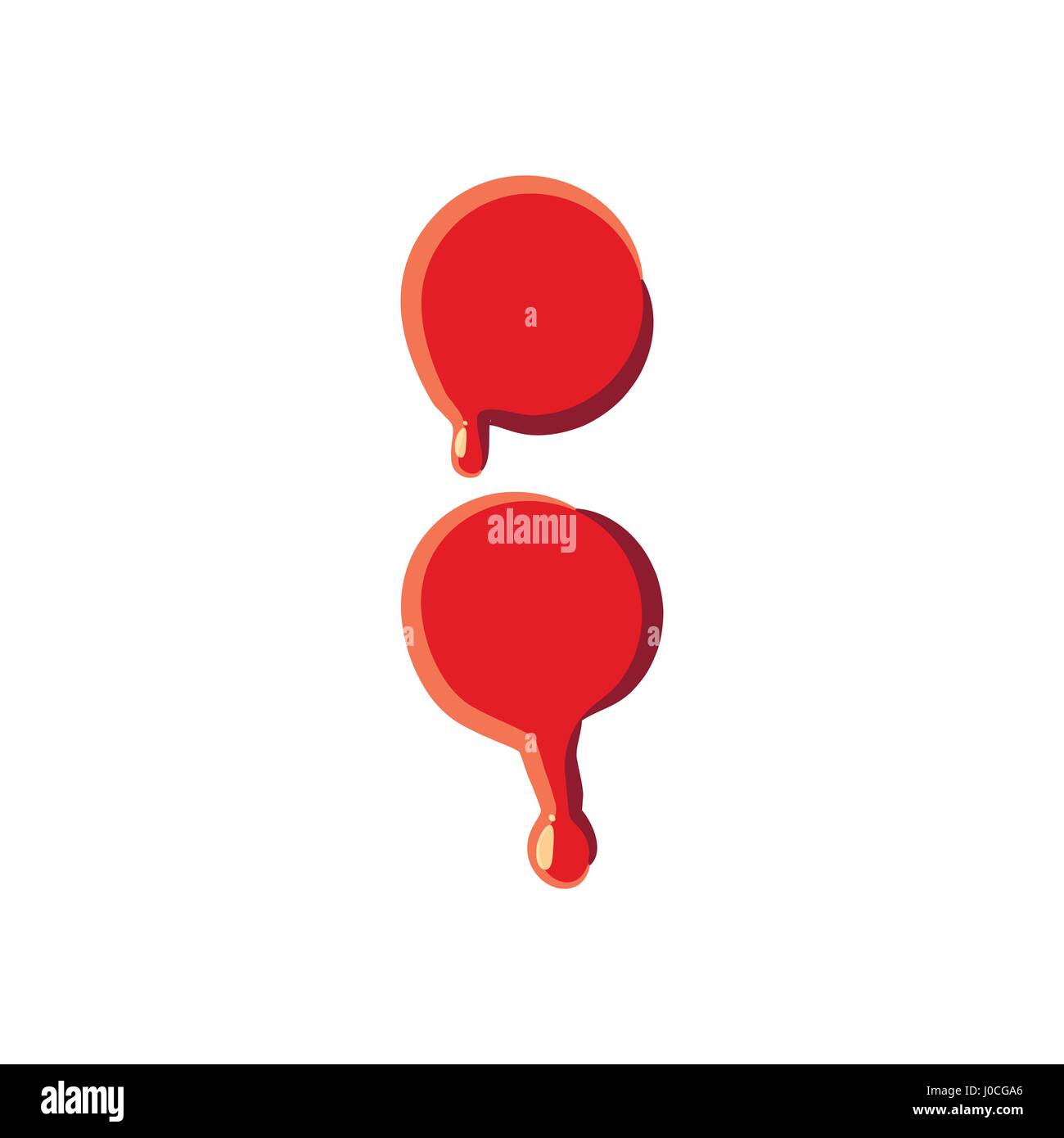 Colon mark isolated on white background Stock Vector Image & Art - Alamy