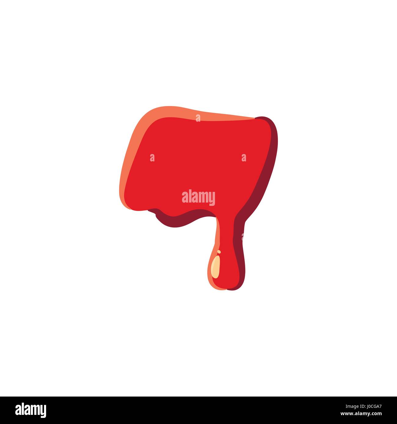 Dash punctuation mark isolated on white background Stock Vector Image ...