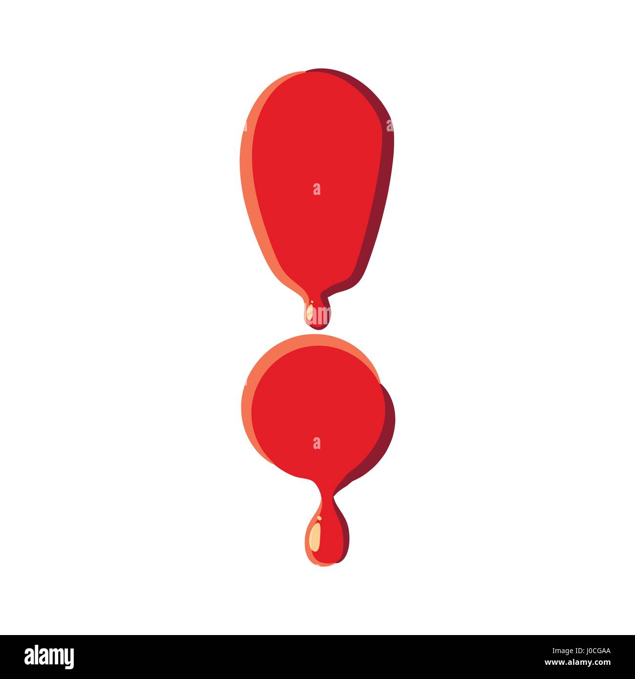 Exclamation mark isolated on white background Stock Vector Image & Art ...