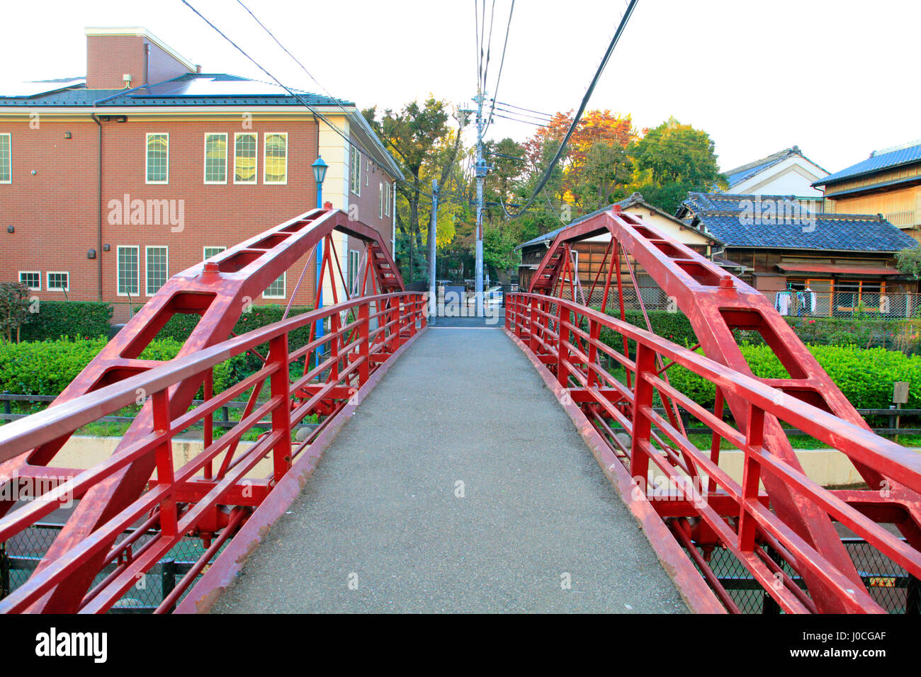 Hachimanbashi Oldest Japanese Iron Bridge Stock Photos & Hachimanbashi ...