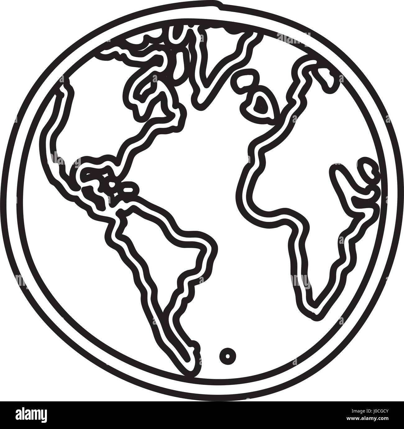 Map atlas asia hand drawn Stock Vector Images - Alamy