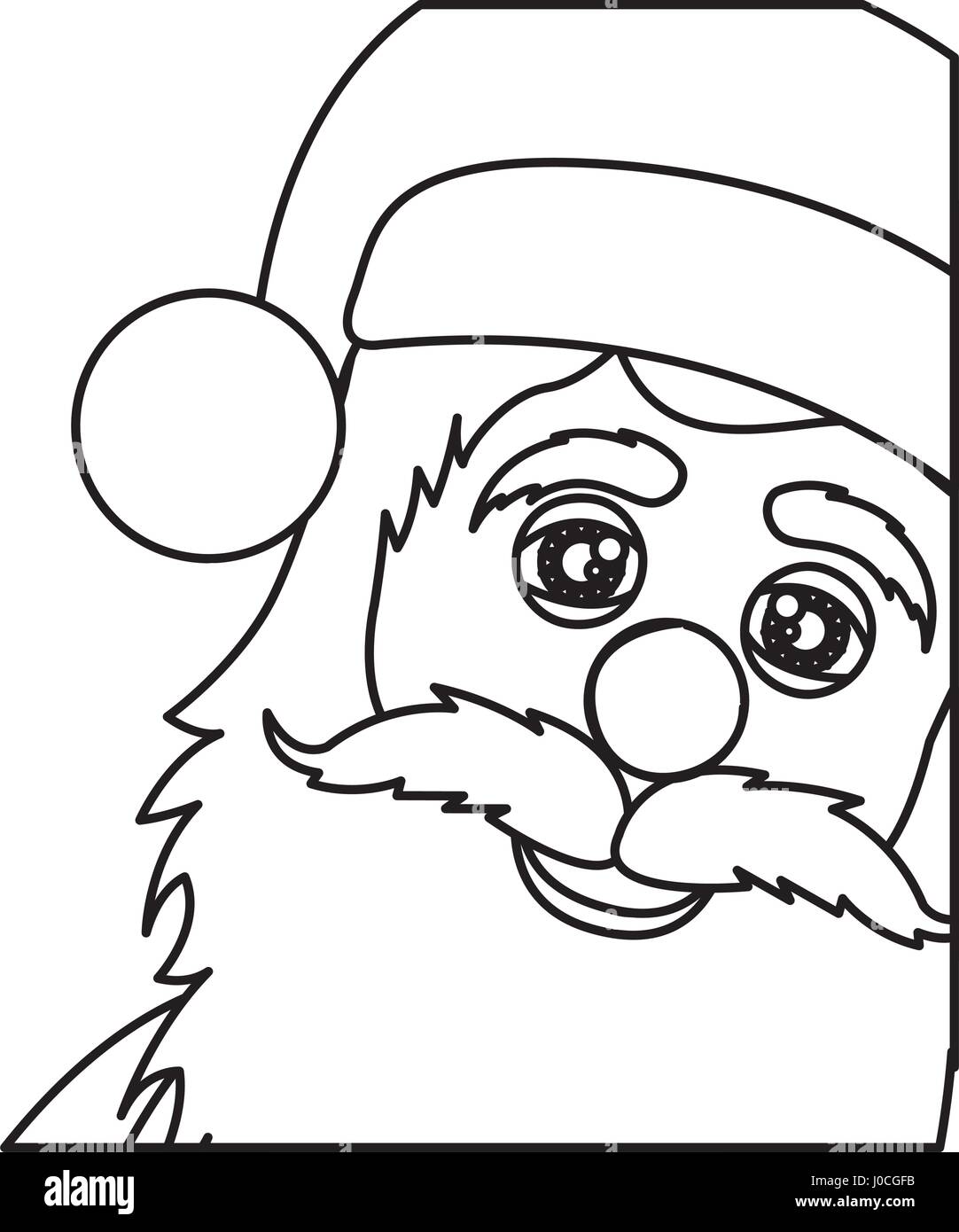 Contour old face man Stock Vector Images - Alamy