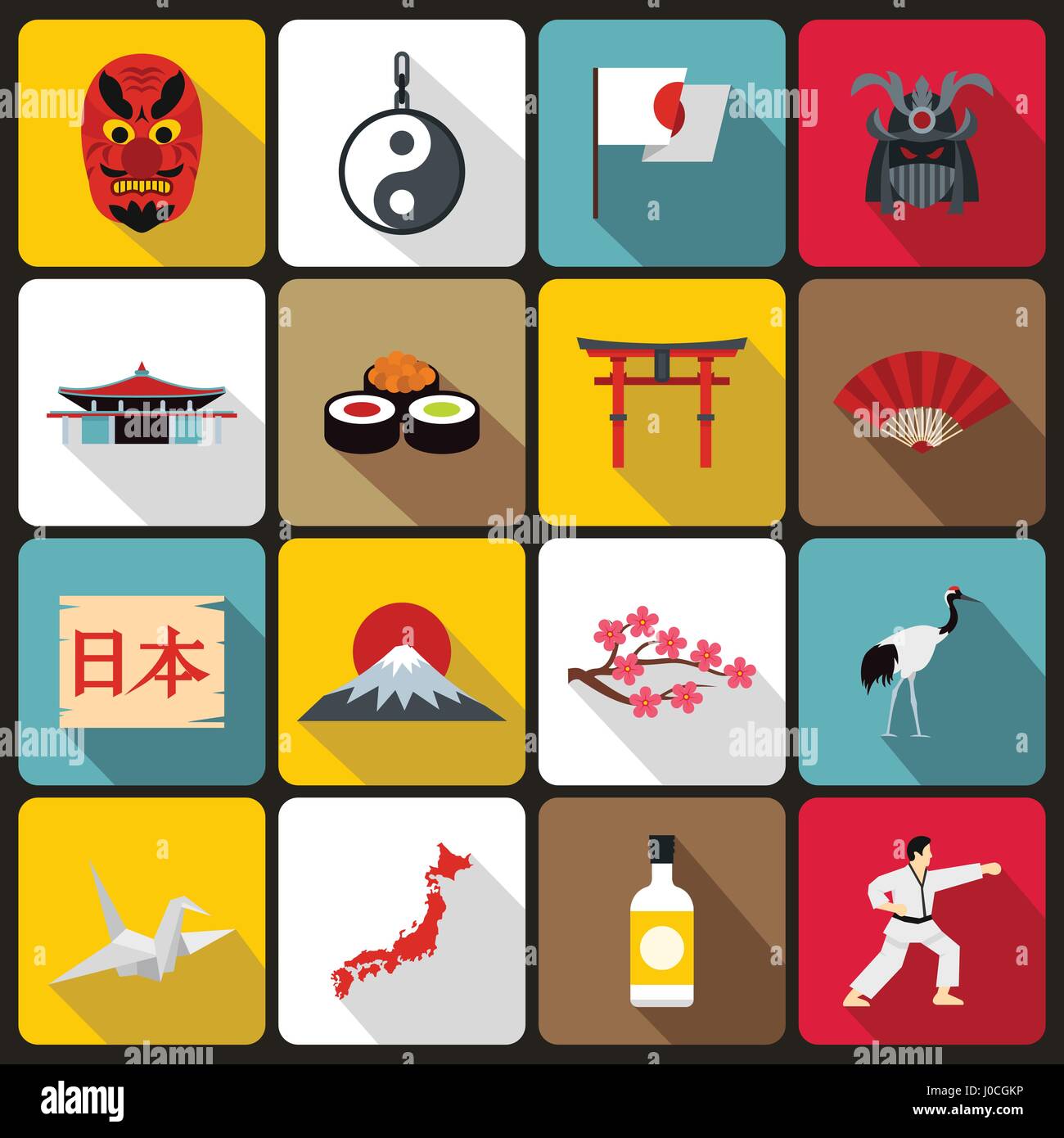 Samurai with fan Stock Vector Images - Alamy
