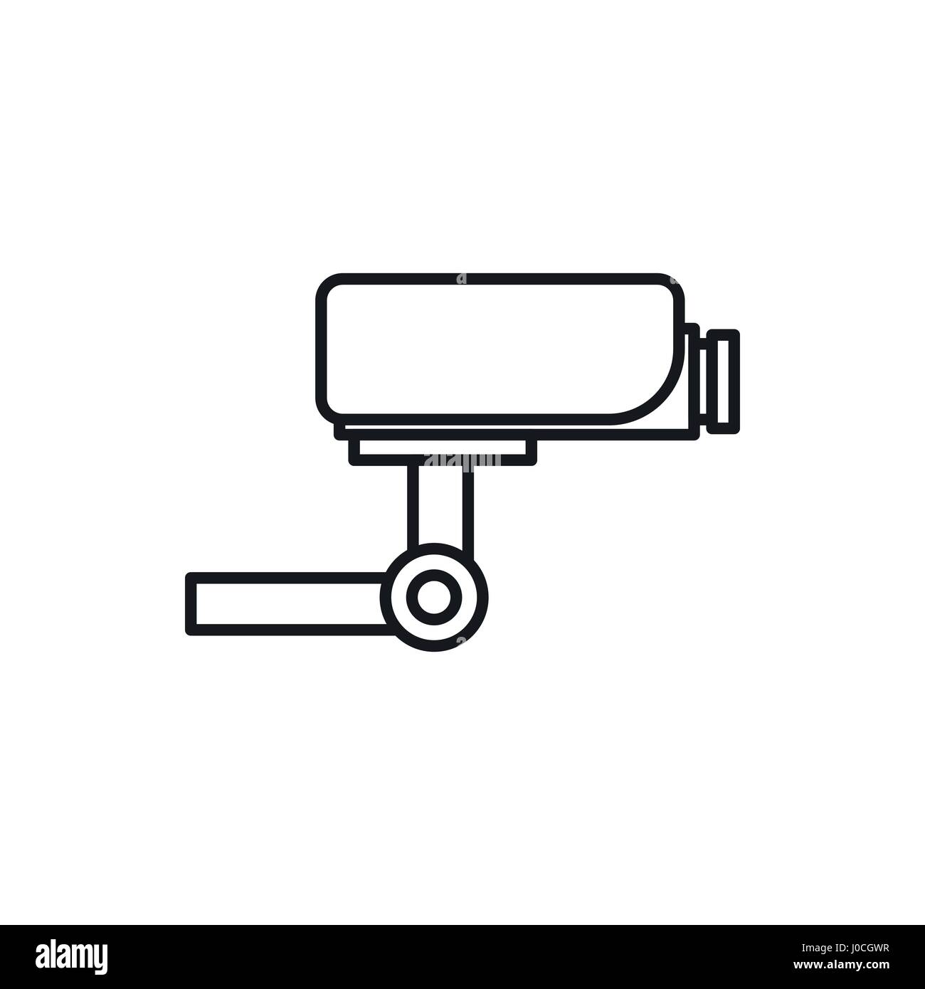 Surveillance camera icon, outline style Stock Vector Image & Art - Alamy