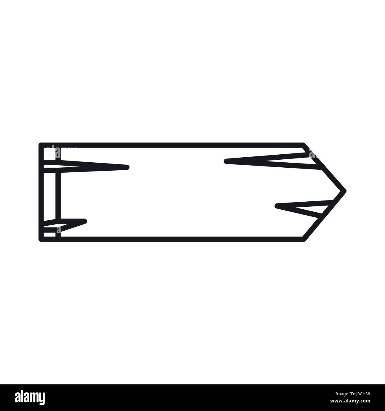 Weathered wooden sign arrow Cut Out Stock Images & Pictures - Alamy