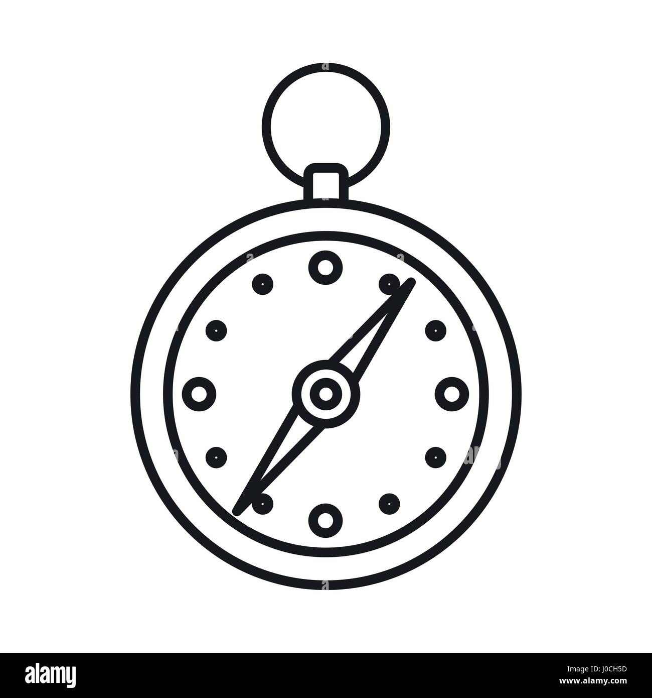 Compass icon in outline style Stock Vector Image & Art - Alamy