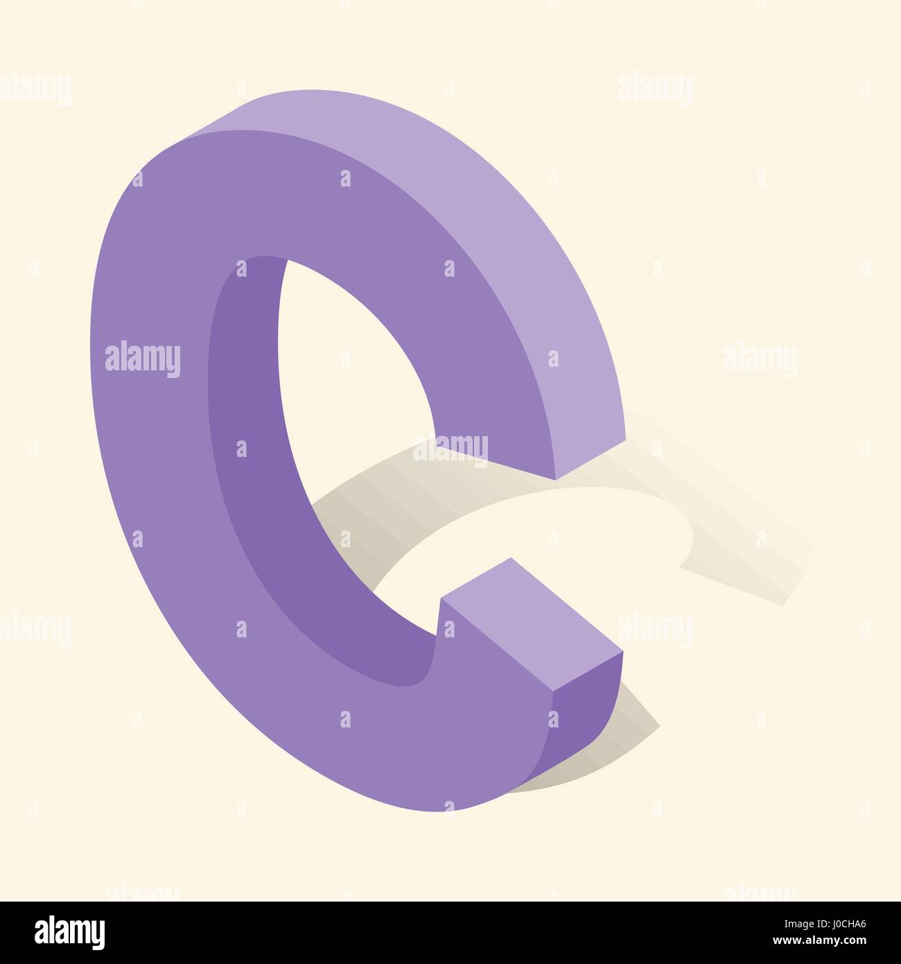 C letter in isometric 3d style with shadow Stock Vector Image & Art - Alamy