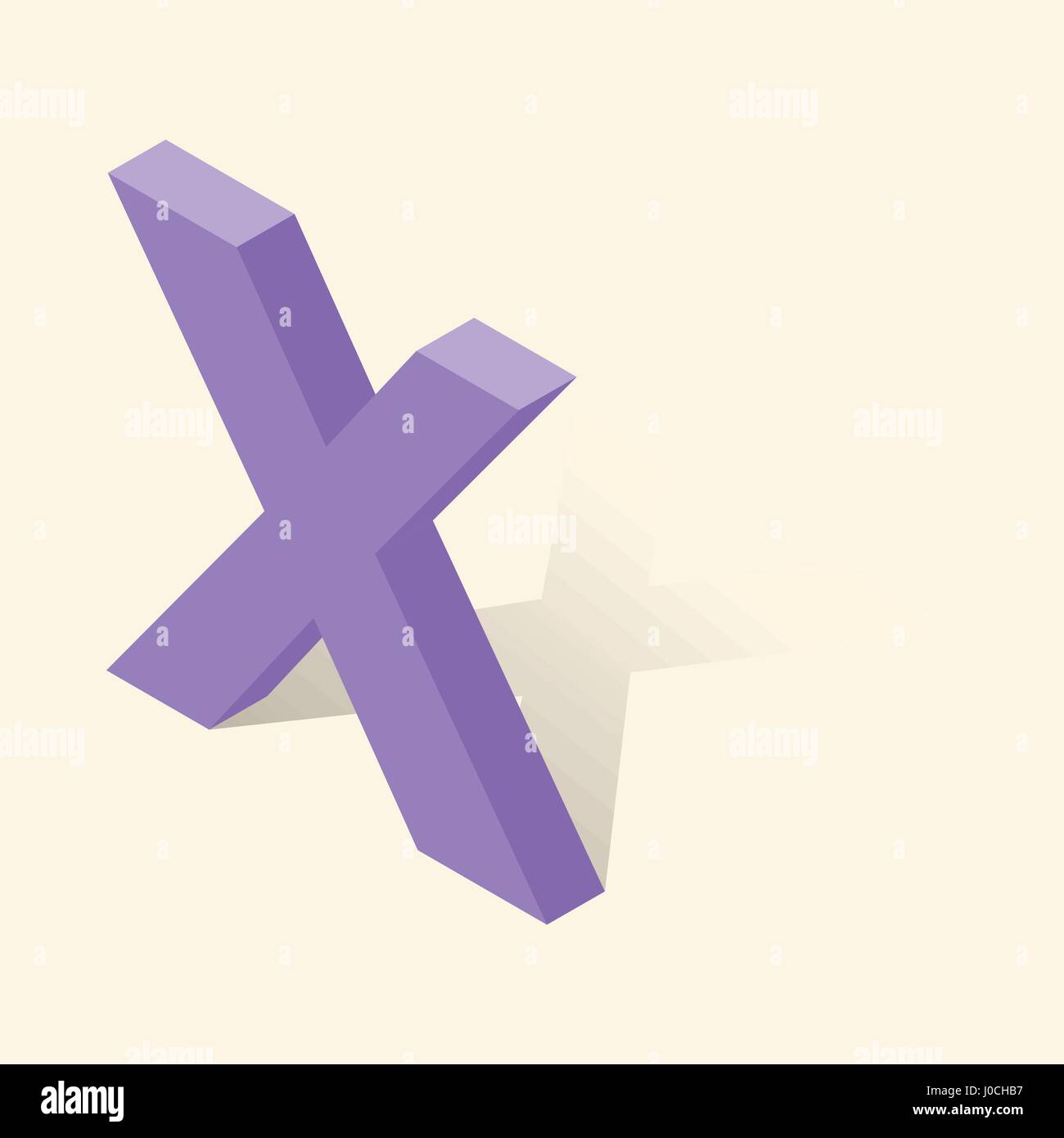 X letter in isometric 3d style with shadow Stock Vector Image & Art - Alamy