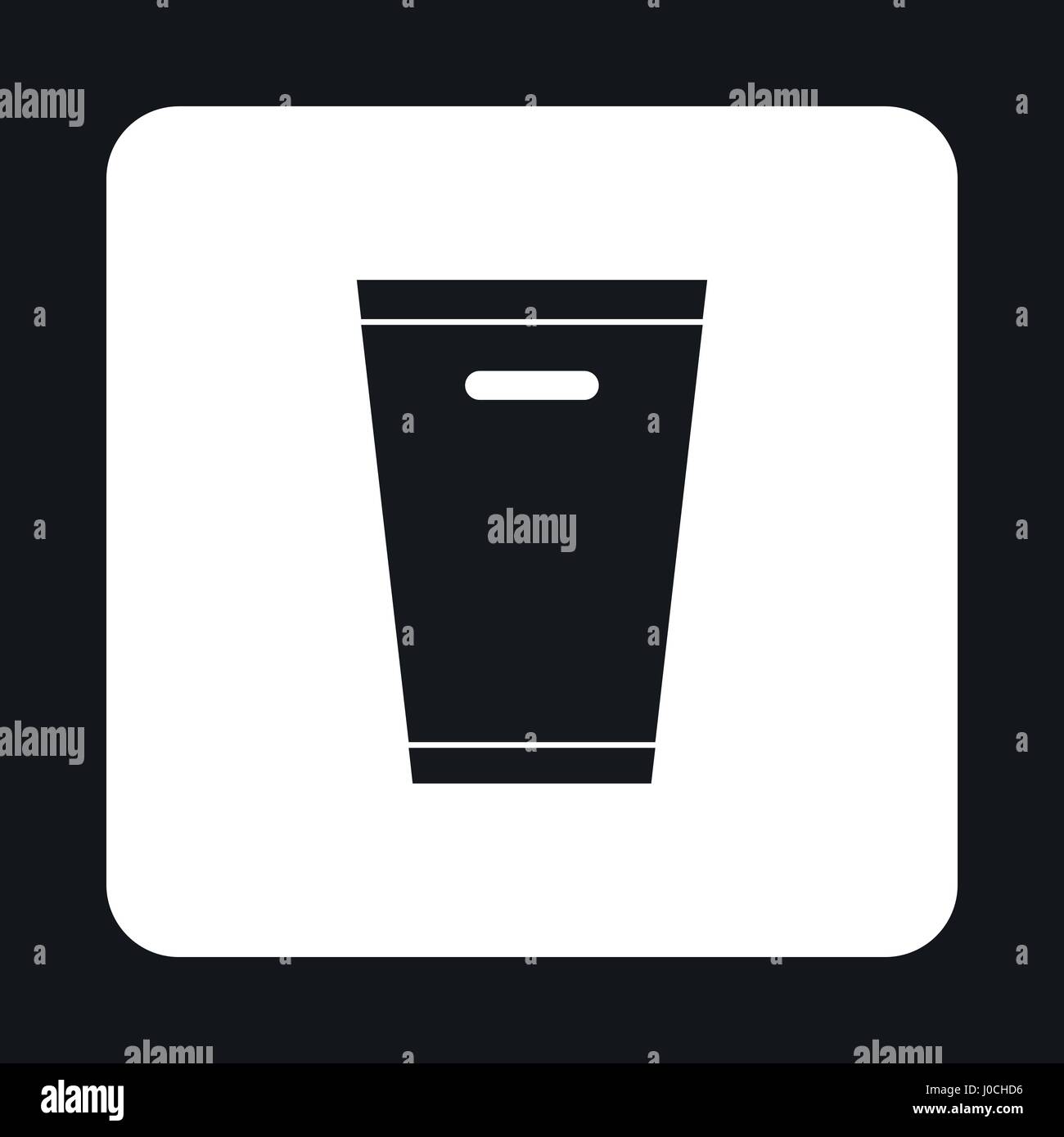 Dustbin icon, simple style Stock Vector Image & Art - Alamy