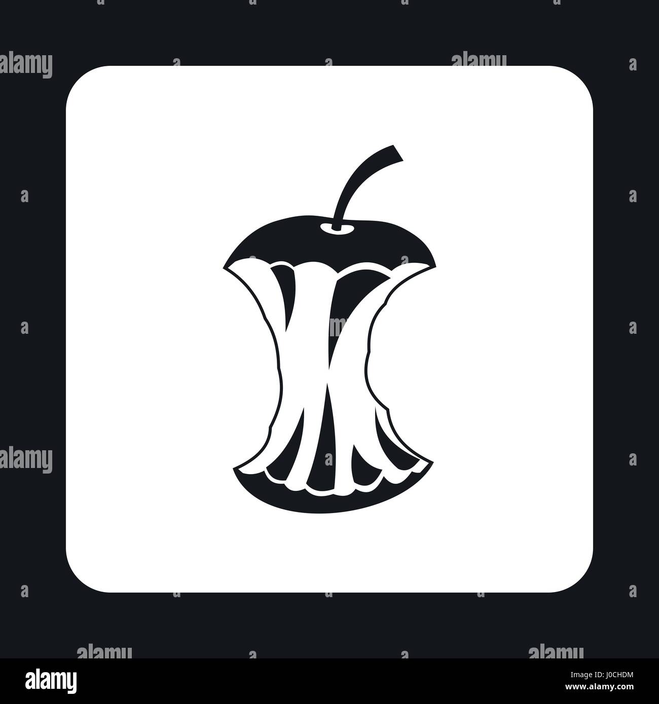 Apple core icon, simple style Stock Vector Image & Art - Alamy