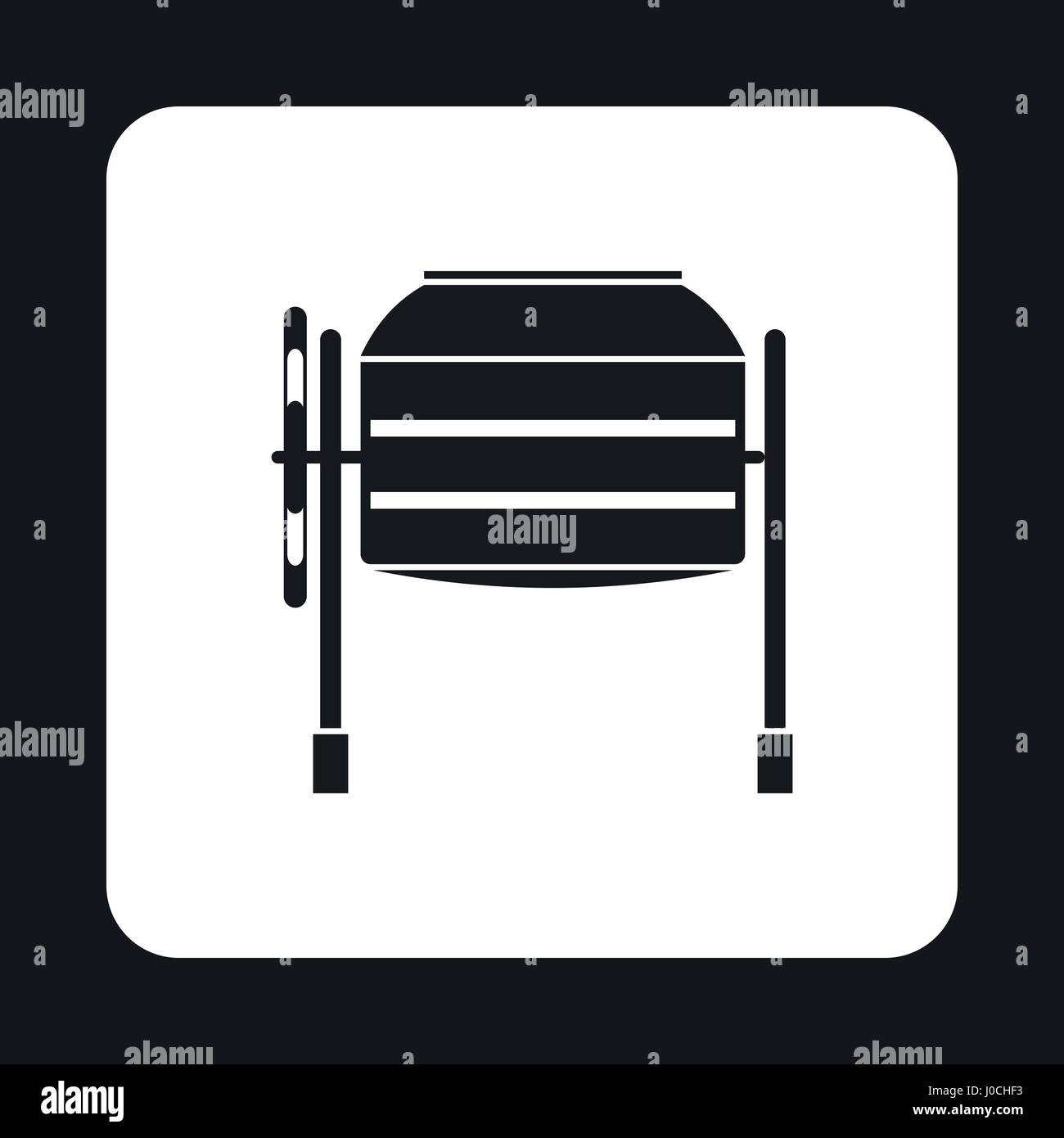 Concrete mixer icon, simple style Stock Vector Image & Art - Alamy