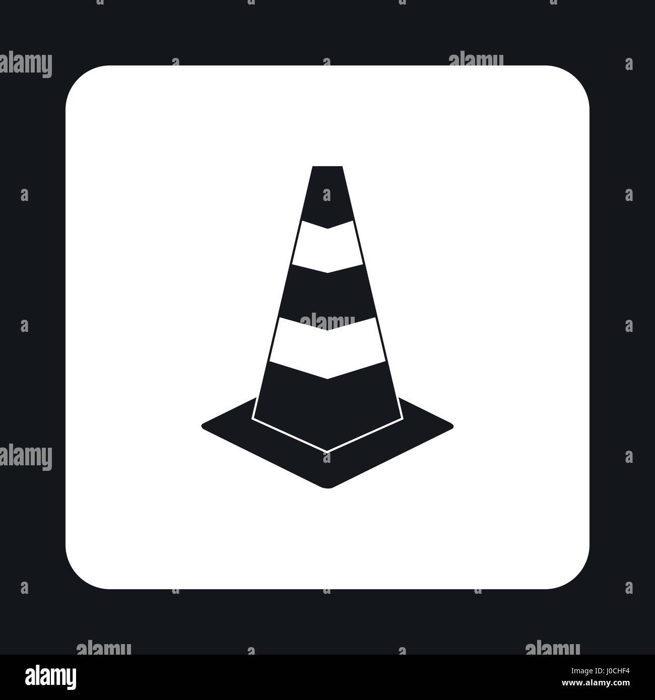 Construction cone icon, simple style Stock Vector Image & Art - Alamy
