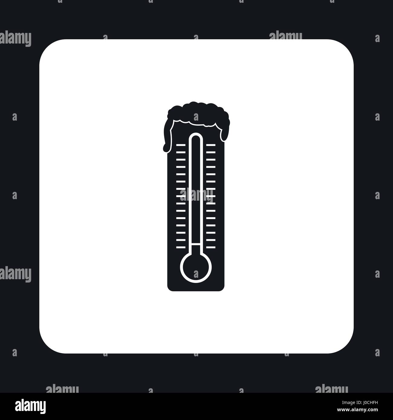 Thermometer with low temperature icon Stock Vector Image & Art - Alamy