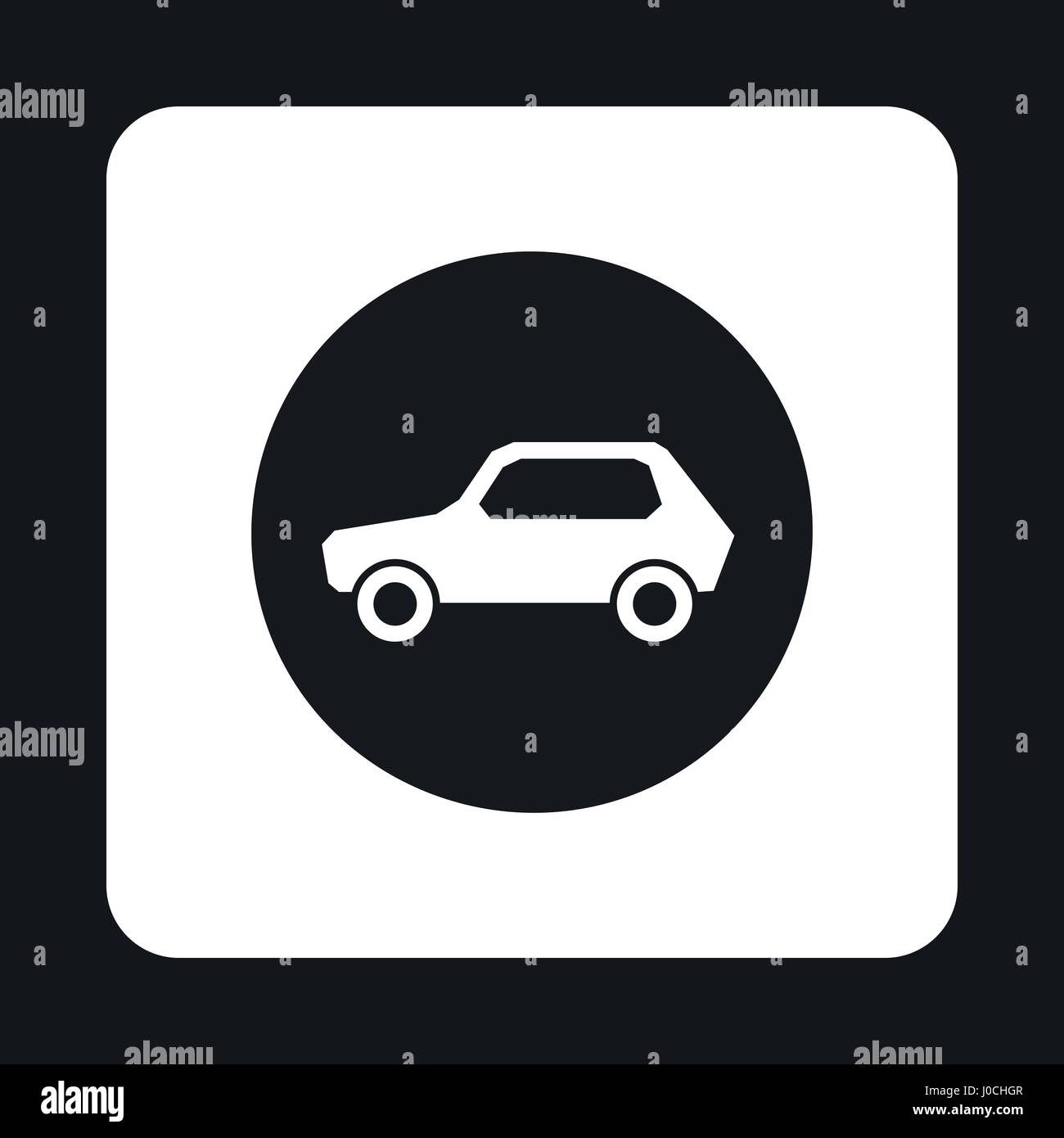 Sign cars icon, simple style Stock Vector Image & Art - Alamy