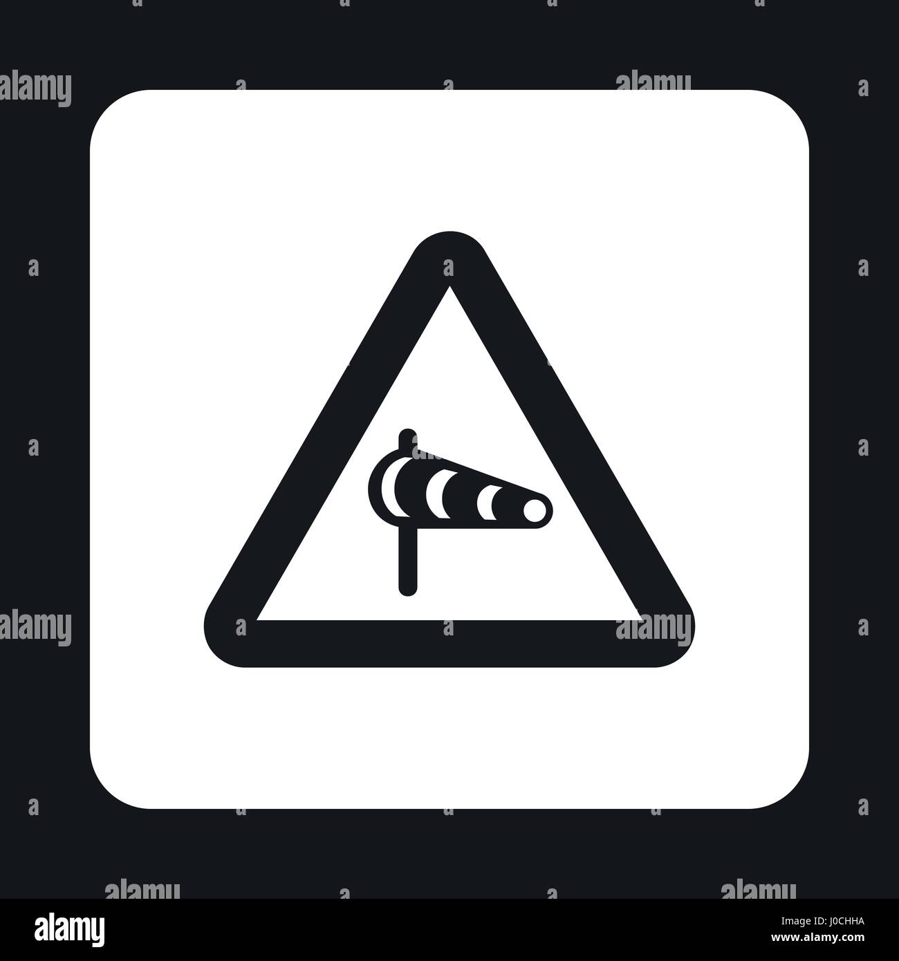 Sign is prohibited noise icon, simple style Stock Vector Image & Art ...