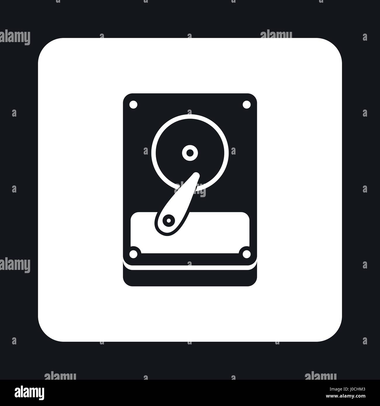 Hard drive data icon, simple style Stock Vector Image & Art - Alamy