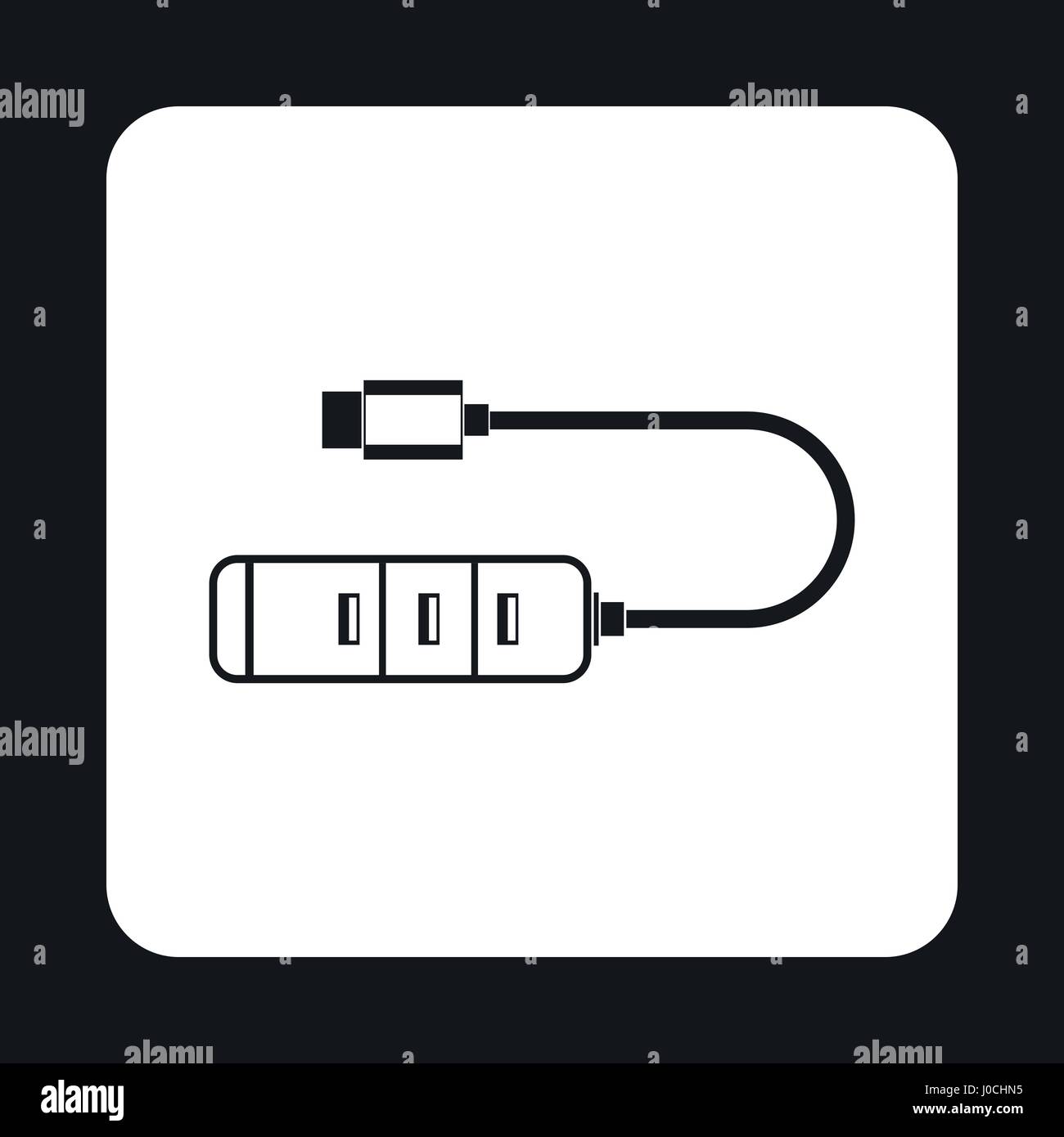 Usb port hub Stock Vector Images - Alamy
