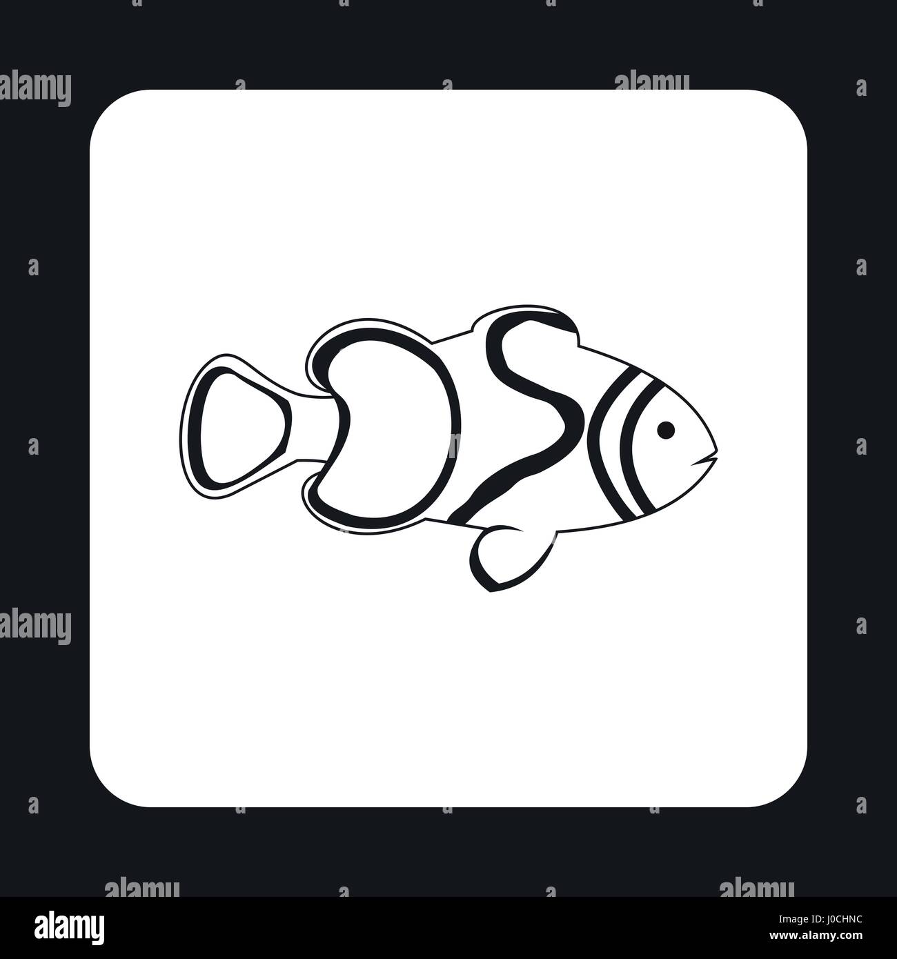 Clown fish icon, simple style Stock Vector Image & Art - Alamy