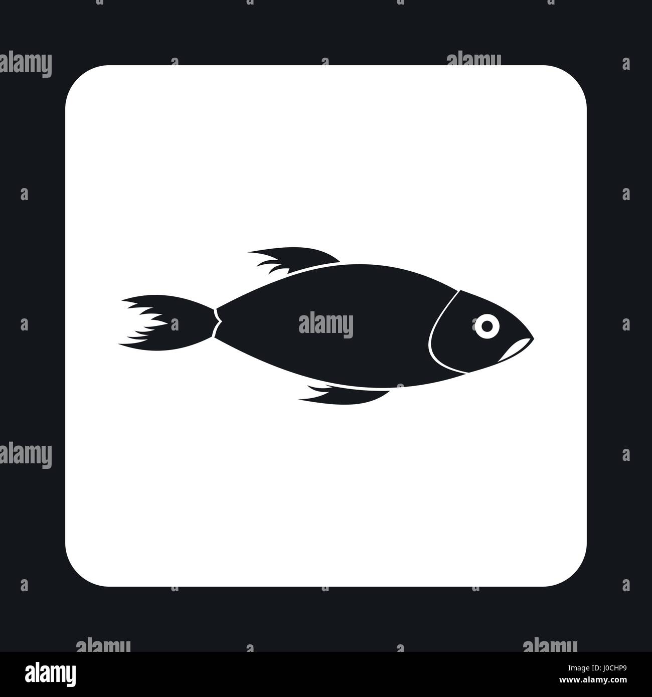 Fish icon, simple style Stock Vector Image & Art - Alamy
