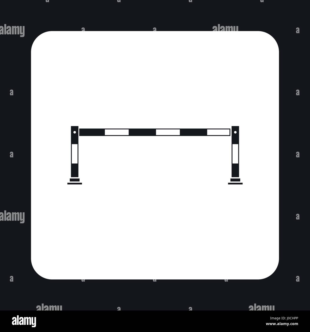 Car barrier icon, simple style Stock Vector Image & Art - Alamy