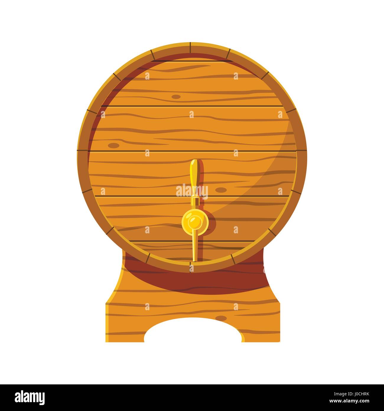 Metal beer keg cartoon icon Stock Vector Images - Alamy