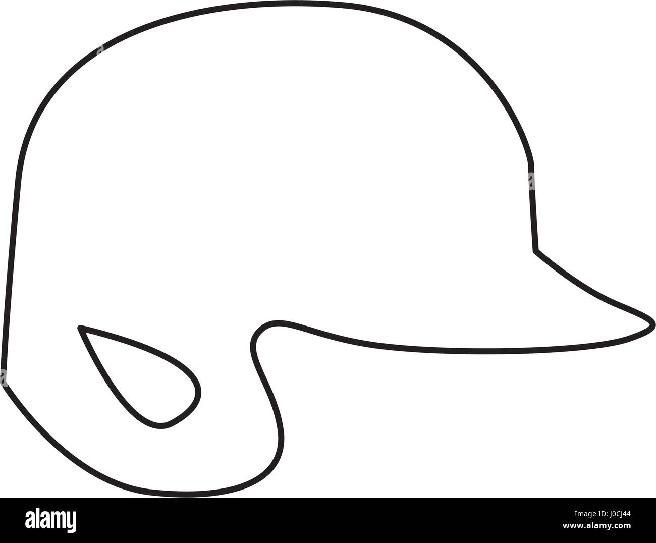 Baseball Helmet Drawing