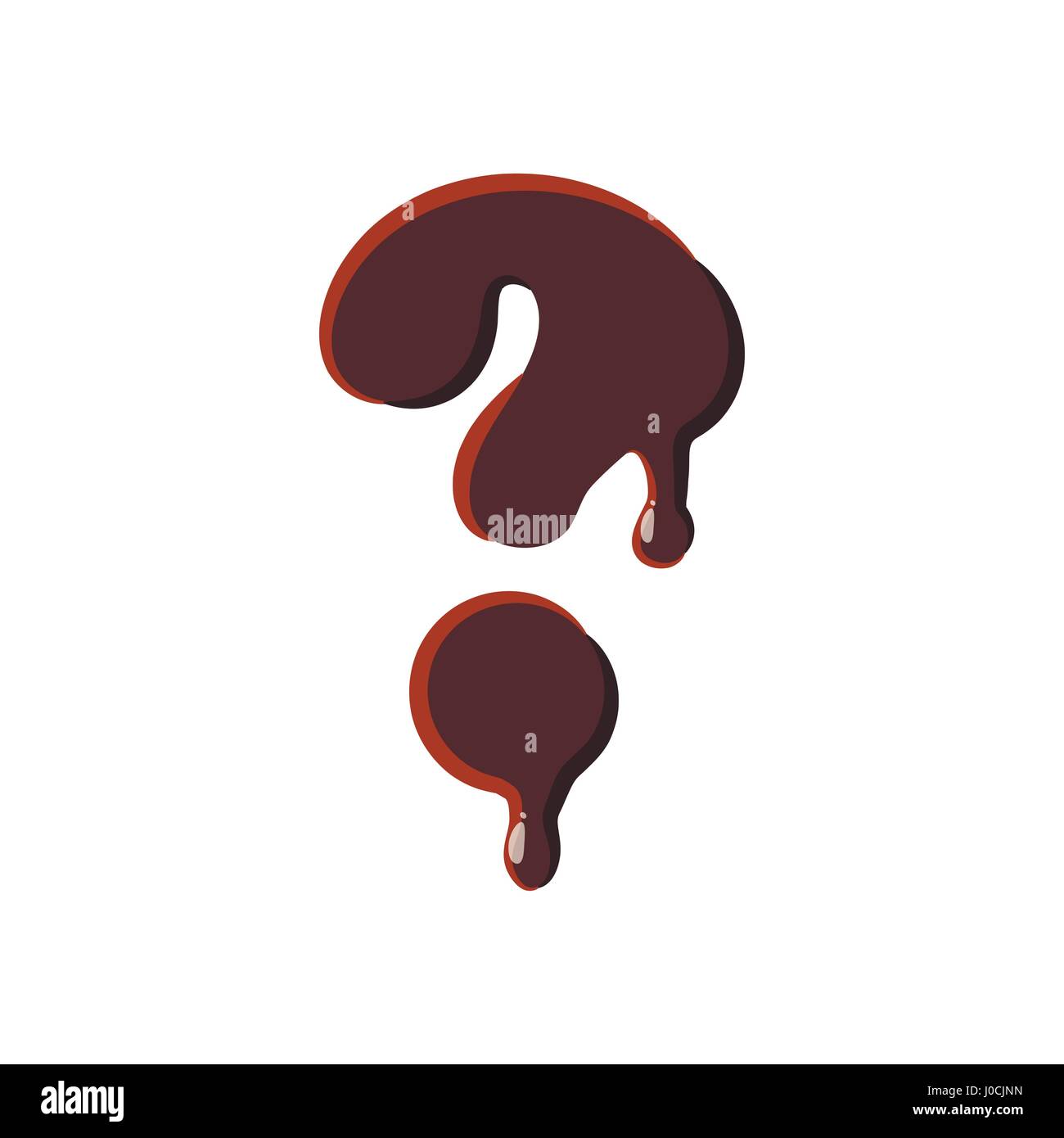 Question mark from alphabet made of chocolate Stock Vector Image & Art ...