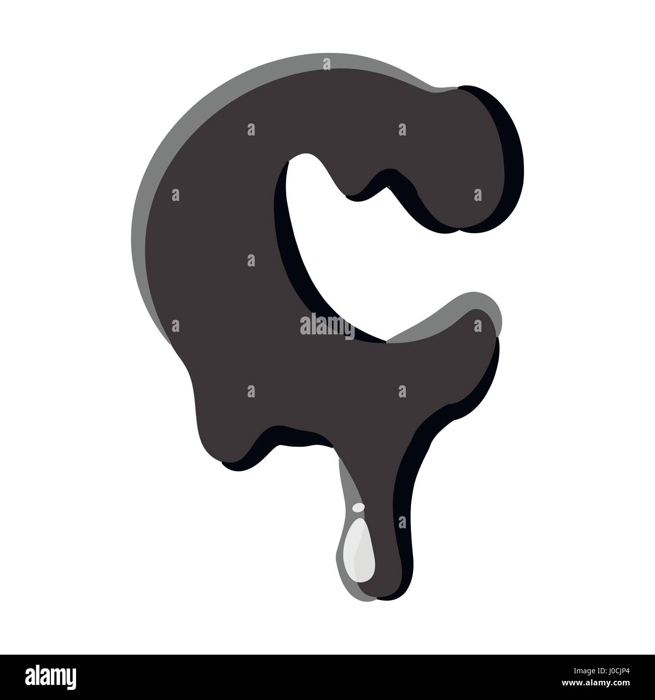 C letter isolated on white background Stock Vector Image & Art - Alamy
