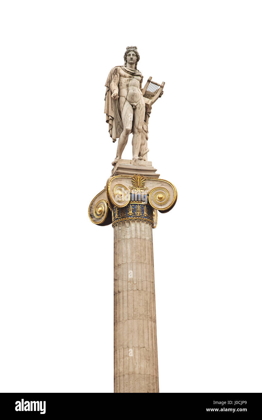 Statue of ancient god Apollo in Athens Stock Photo - Alamy