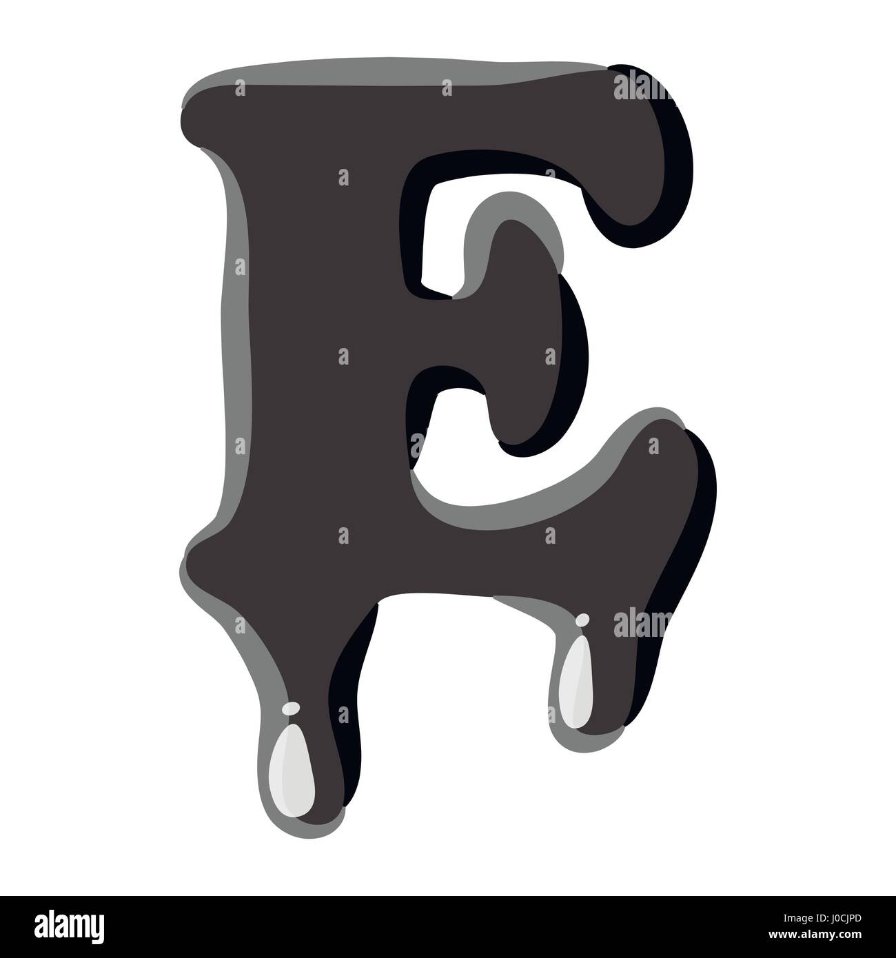 E letter isolated on white background Stock Vector Image & Art - Alamy