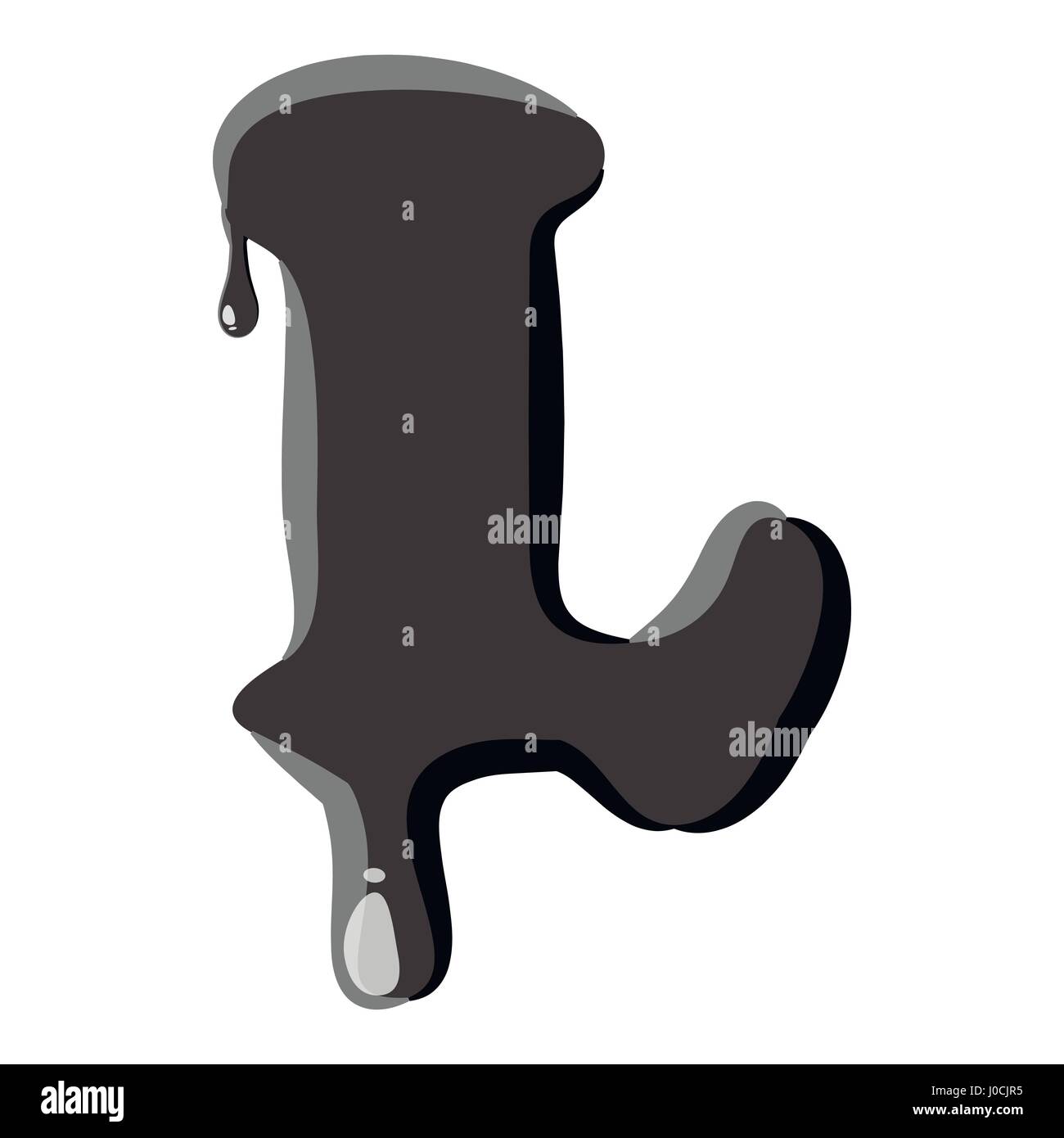 L letter isolated on white background Stock Vector Image & Art - Alamy