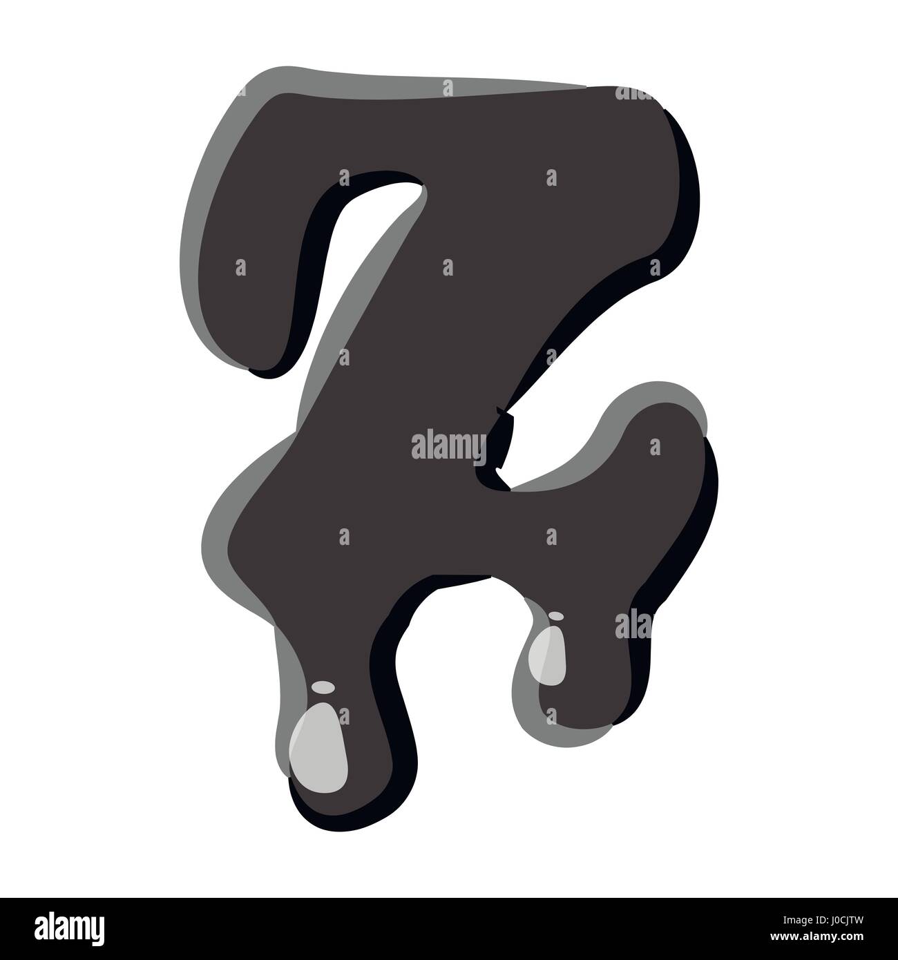 Z letter isolated on white background Stock Vector Image & Art - Alamy