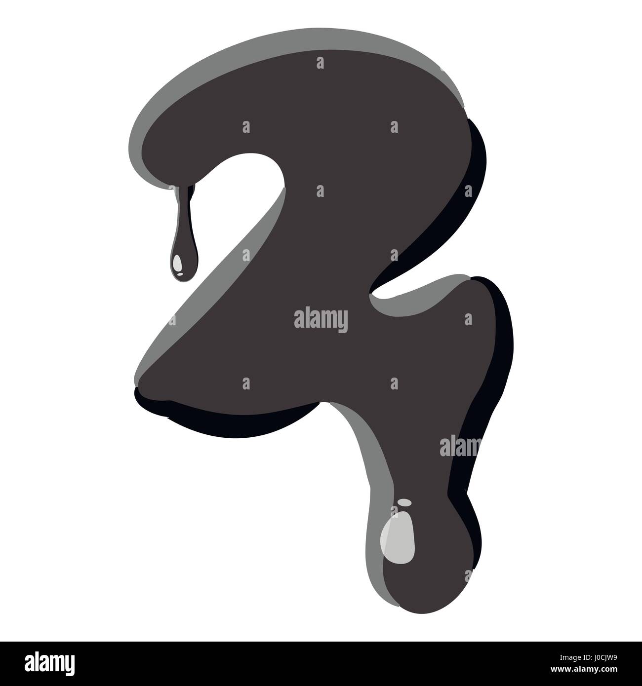 Number two 2 isolated on white background Stock Vector Image & Art - Alamy