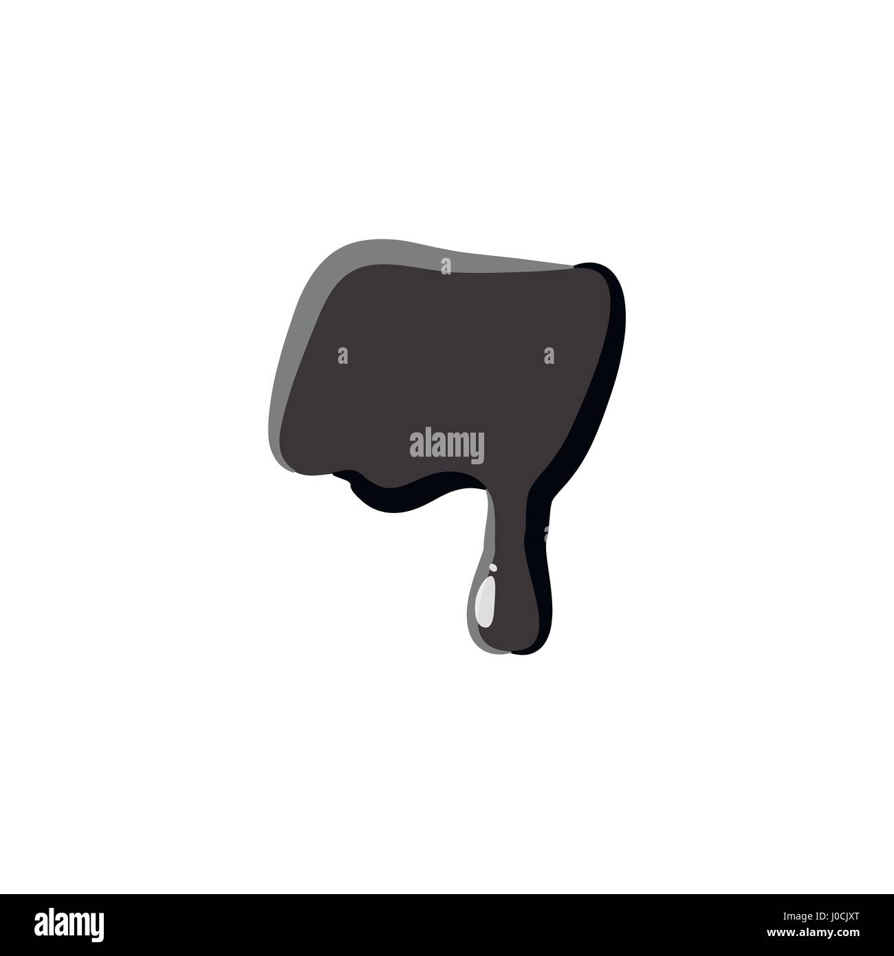 Dash punctuation mark isolated on white background Stock Vector Image ...