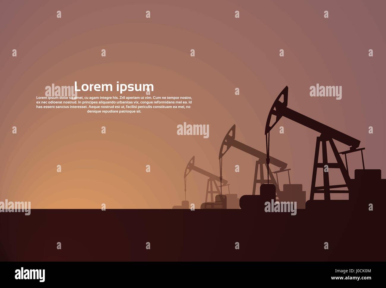 Pumpjack Oil Rig Crane Platform Banner Stock Vector Image & Art - Alamy