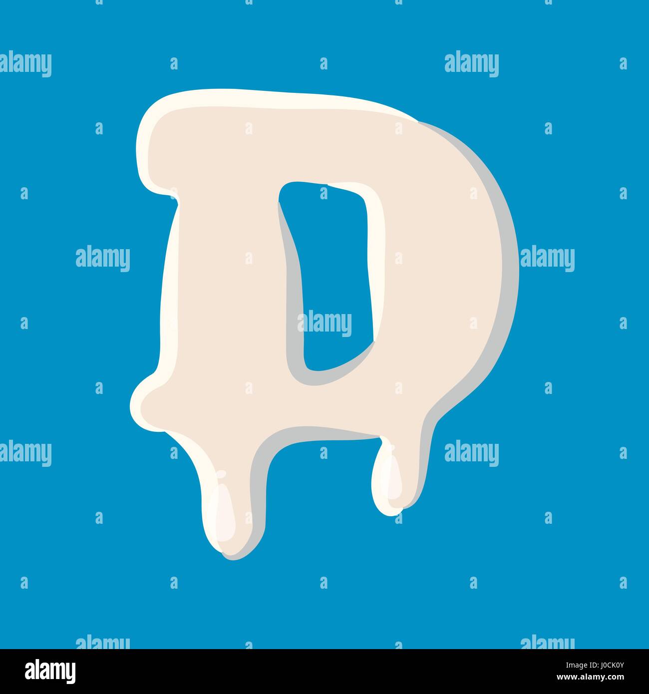 C letter isolated on baby blue background Stock Vector Image & Art - Alamy