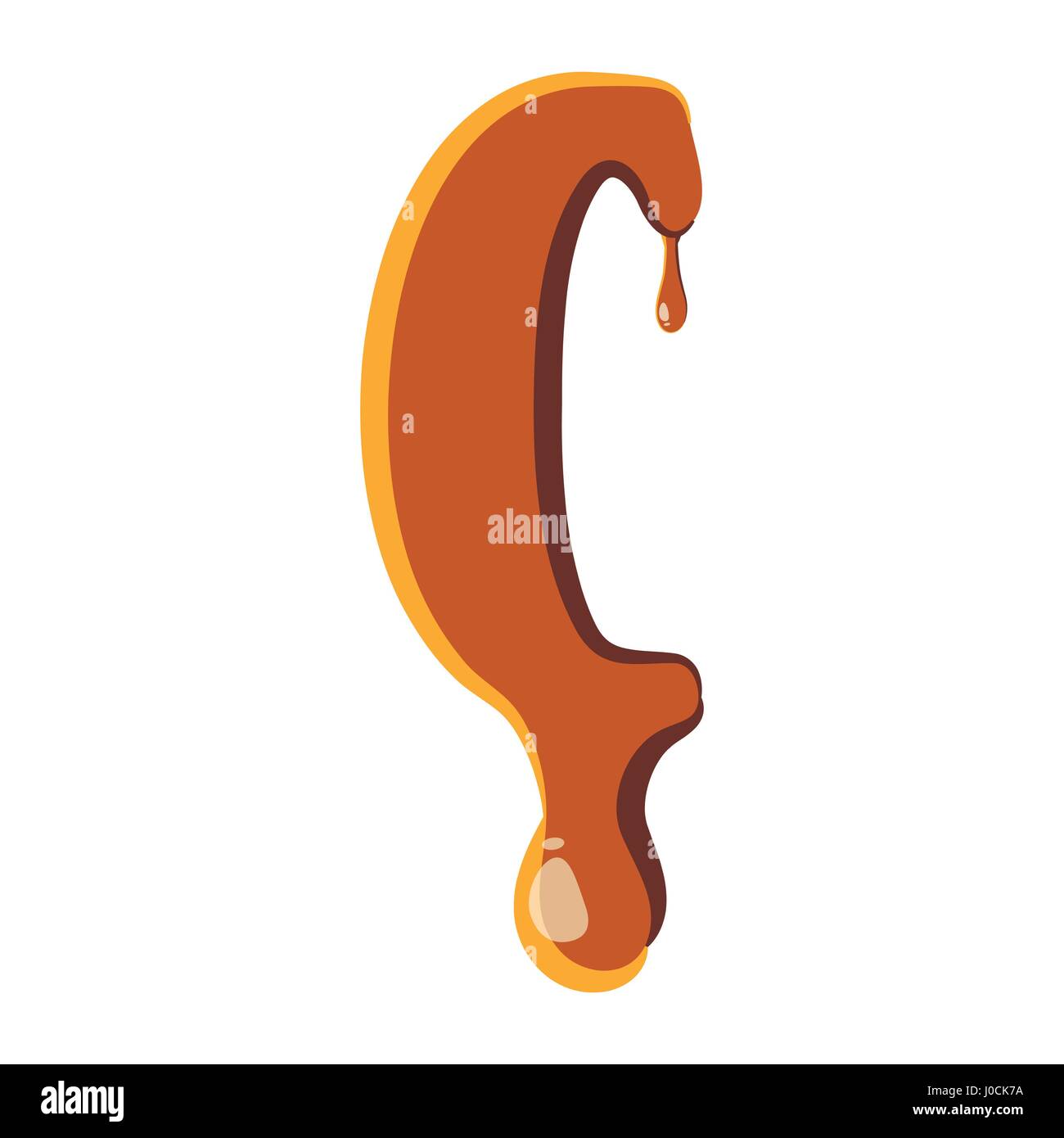 Left parenthesis from caramel icon Stock Vector Image & Art - Alamy