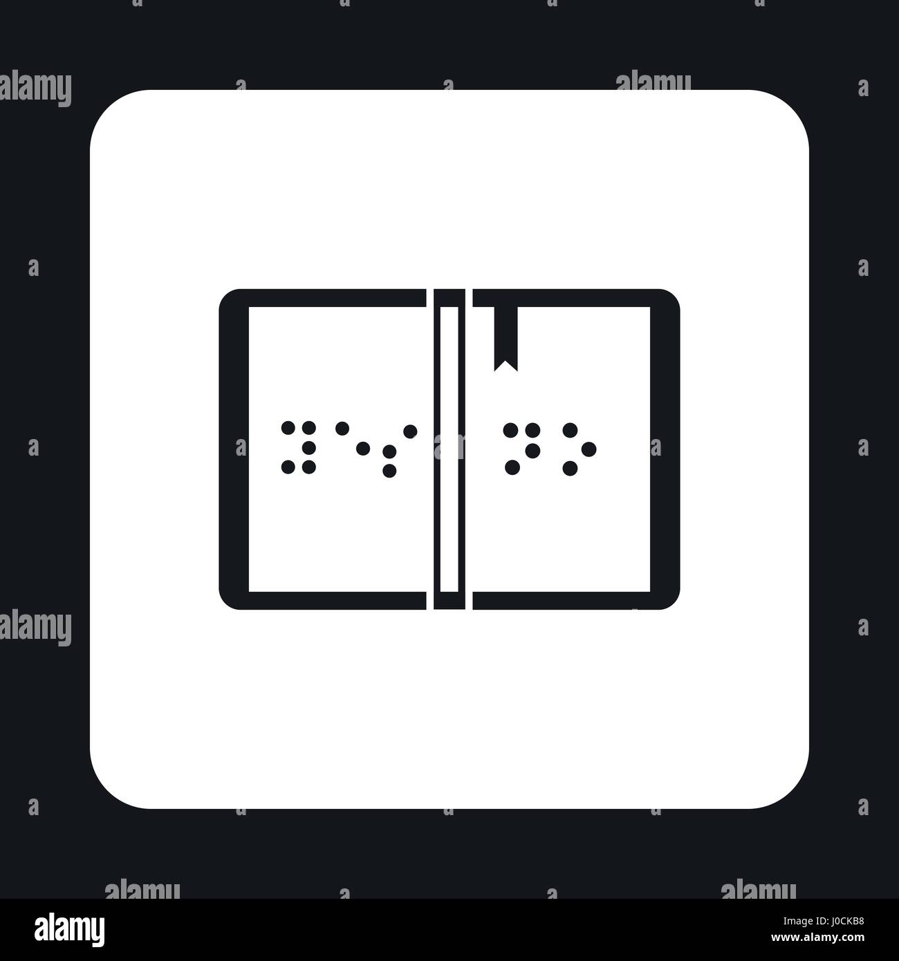 Braille icon, simple style Stock Vector Image & Art - Alamy