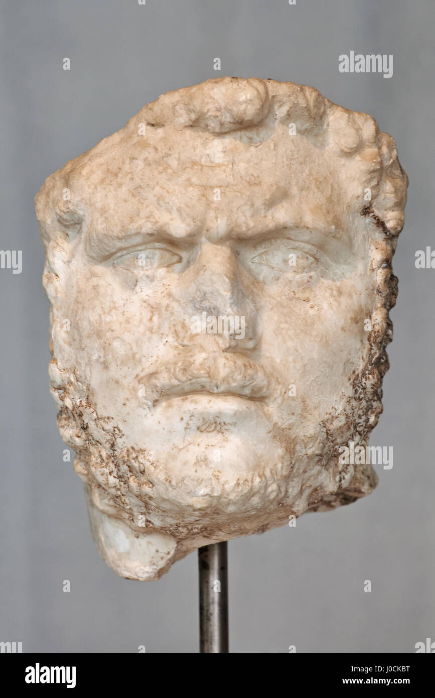 Portrait statue of the Rome emperor Caracalla Stock Photo - Alamy