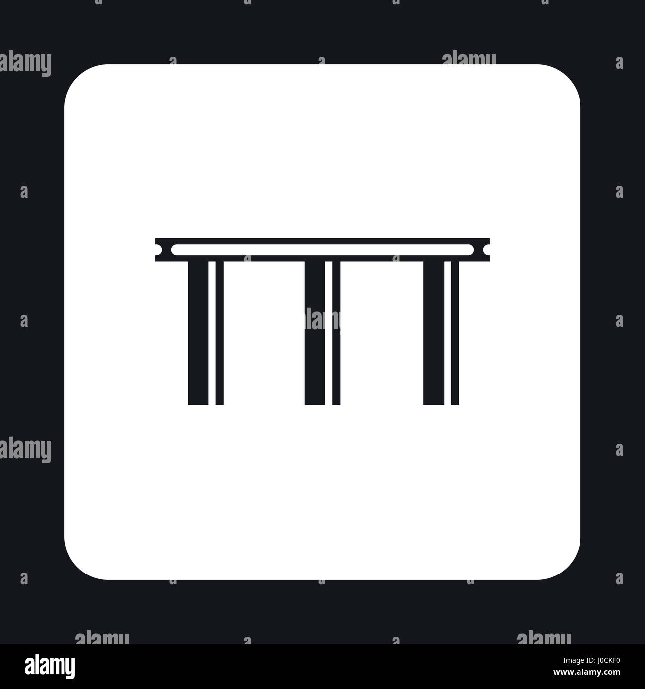 Narrow bridge icon, simple style Stock Vector Image & Art - Alamy