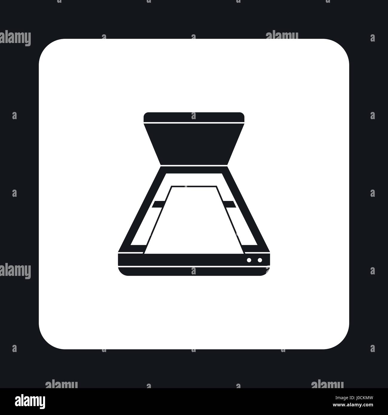 Open scanner icon in simple style Stock Vector Image & Art - Alamy