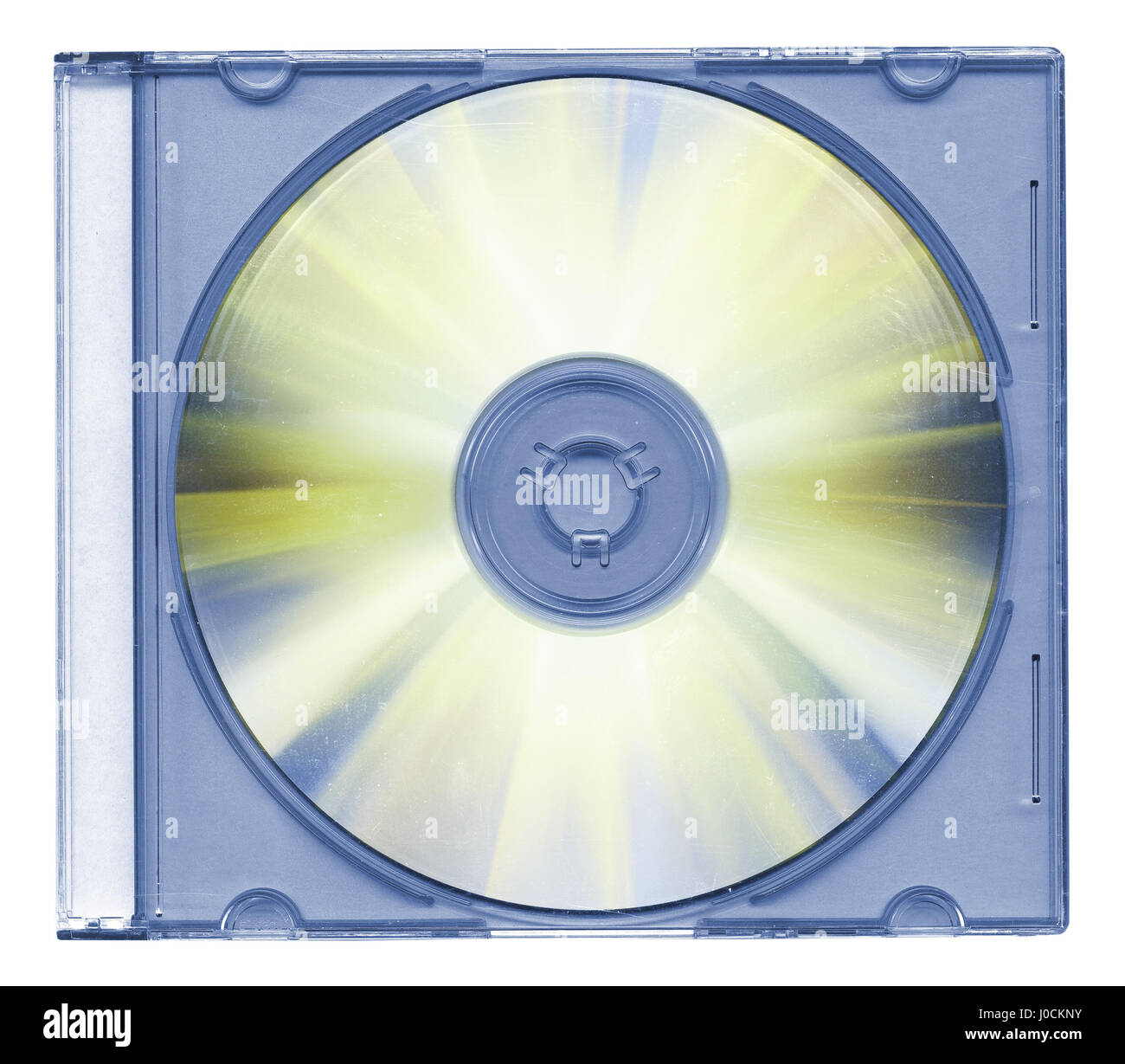 Disk in the case isolated on white background Stock Photo - Alamy