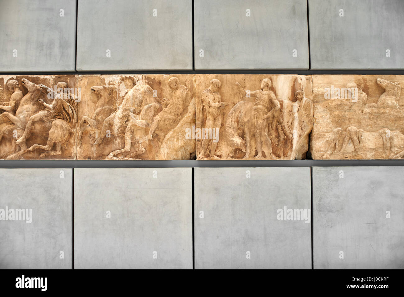 Parthenon frieze acropolis museum hi-res stock photography and images ...